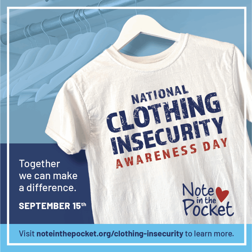 Recognizing National Clothing Insecurity Awareness Day - Note in the Pocket